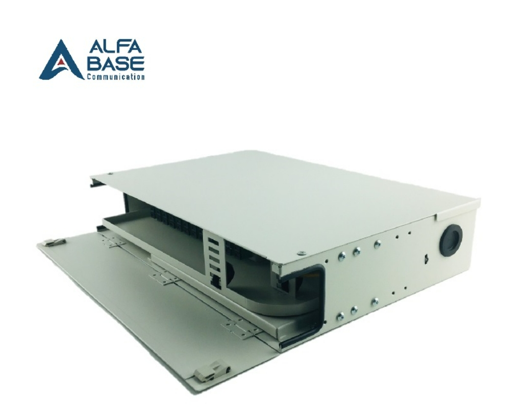 Alfa Base ODF Rack Mount 19″/21″ Swing Type (ตู้พักสายใยแก้วนำแสงแบบราง ...